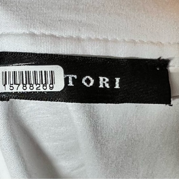 Natori | Tops | Natori White Cotton Poplin Shirt With Side Drape Unique High Fashion Size Small ...